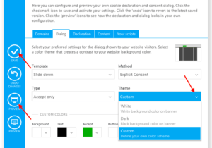 Style the Cookiebot consent banner - | CookieInfo