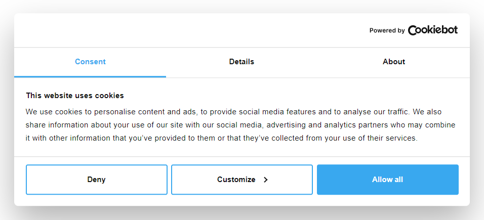 Cookiebot free trial | includes FREE CookieInfo support
